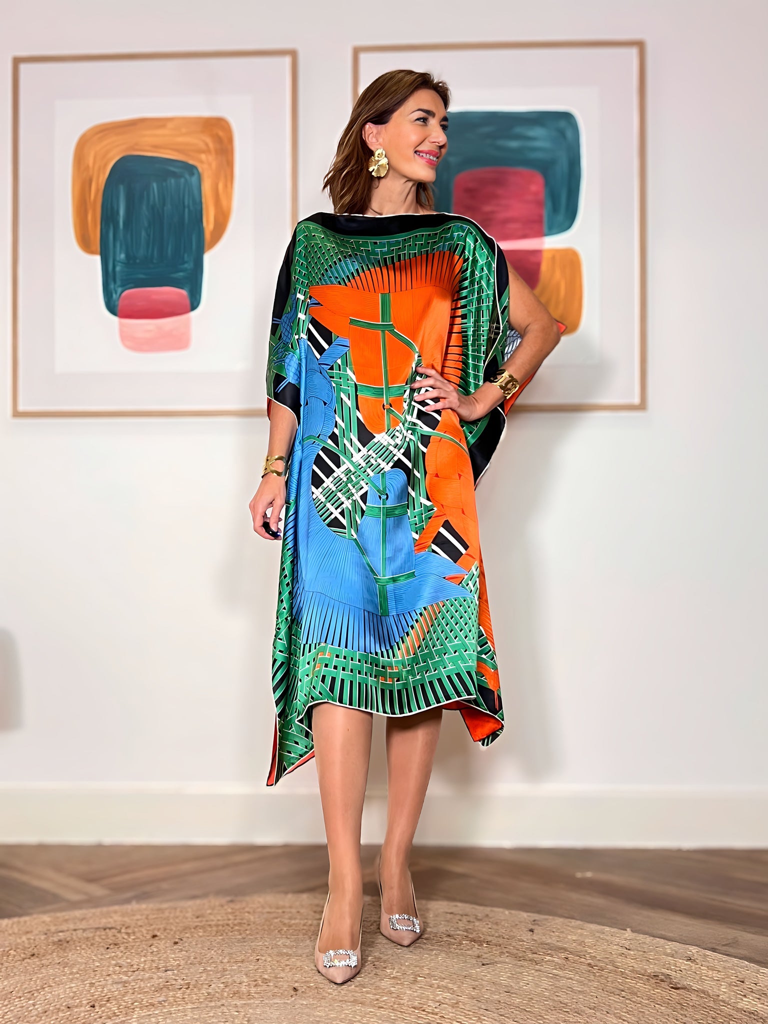 VESTIDO DE SEDA ELEGANCIA CHIC