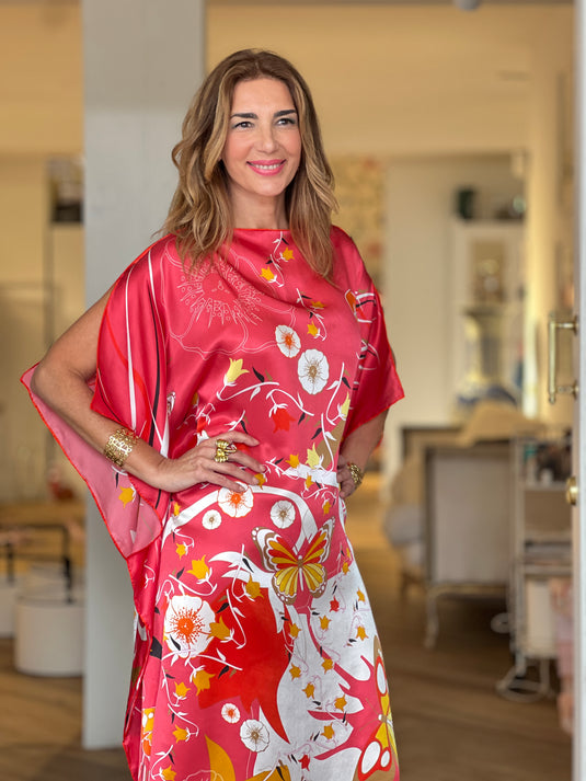 Vestidos de seda natural fluidos y elegantes | Nuria Cobo